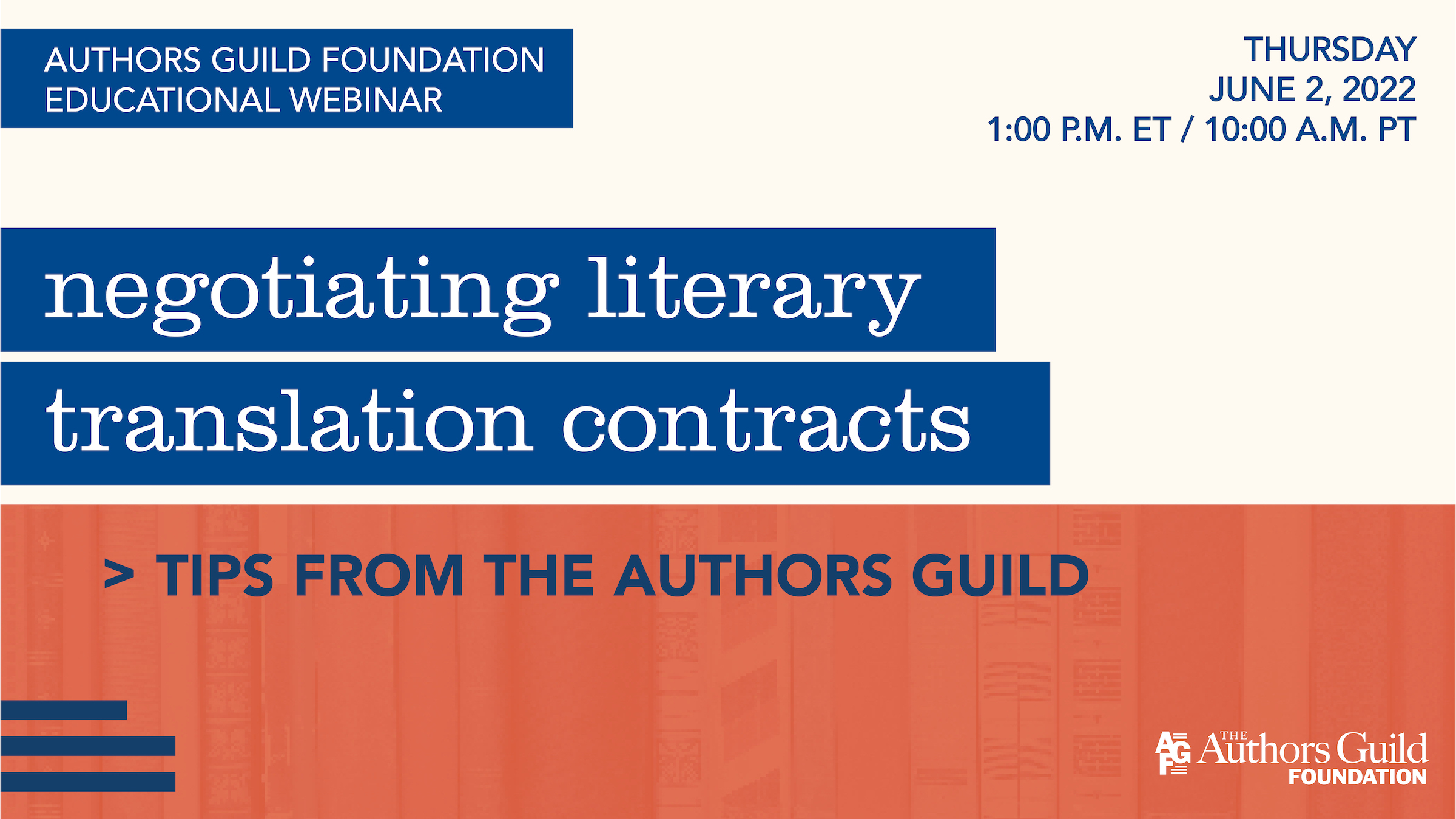 Negotiating Literary Translation Contracts - The Authors Guild