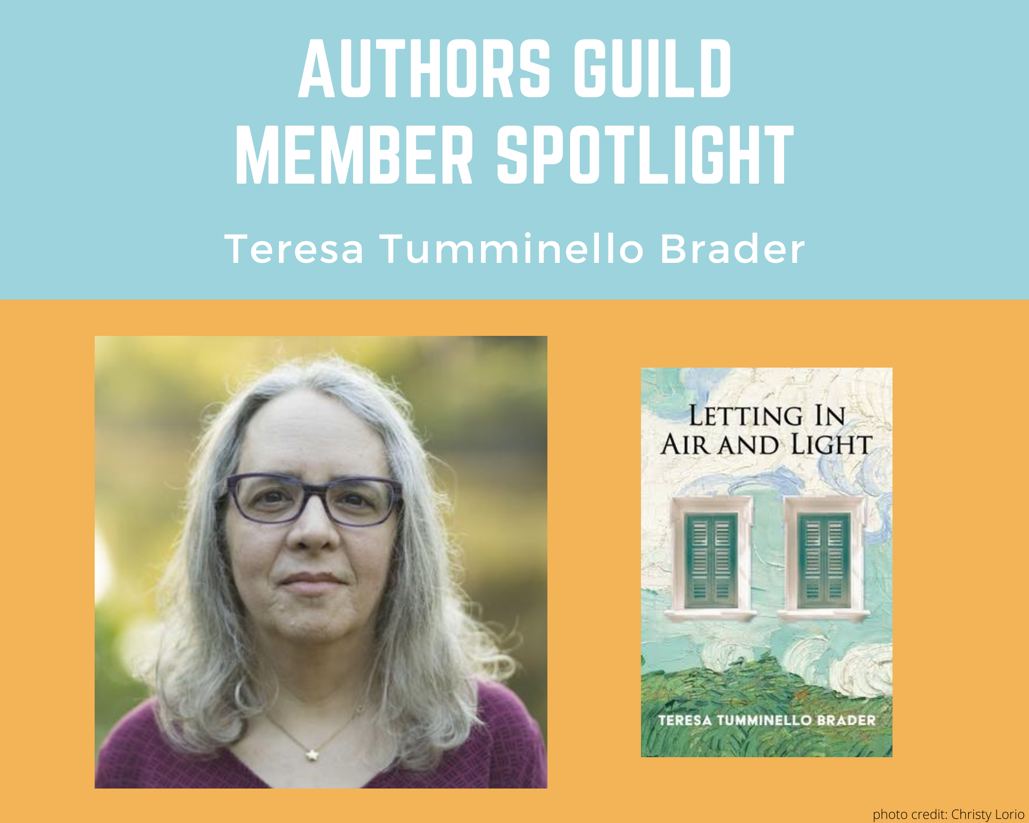 Member Spotlight: Teresa Tumminello Brader - The Authors Guild