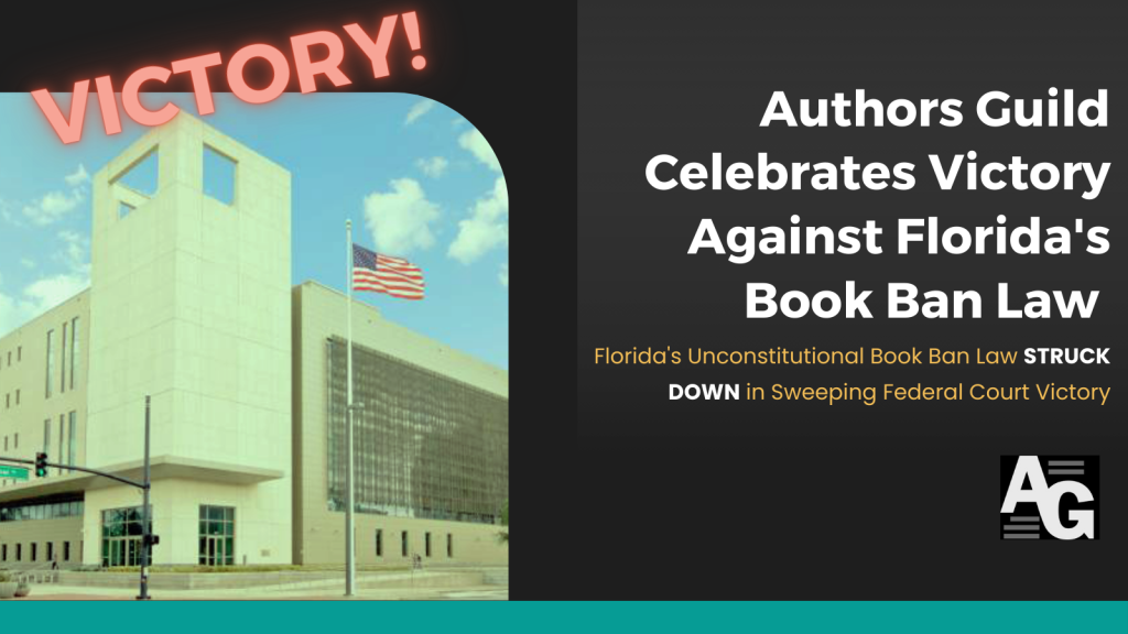 Authors Guild Celebrates Victory Against Florida's Book Ban Law - The ...